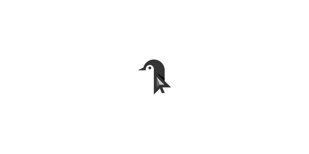 Penguin + Cursor Logo with Golden Ratio grids - Logo For Sale